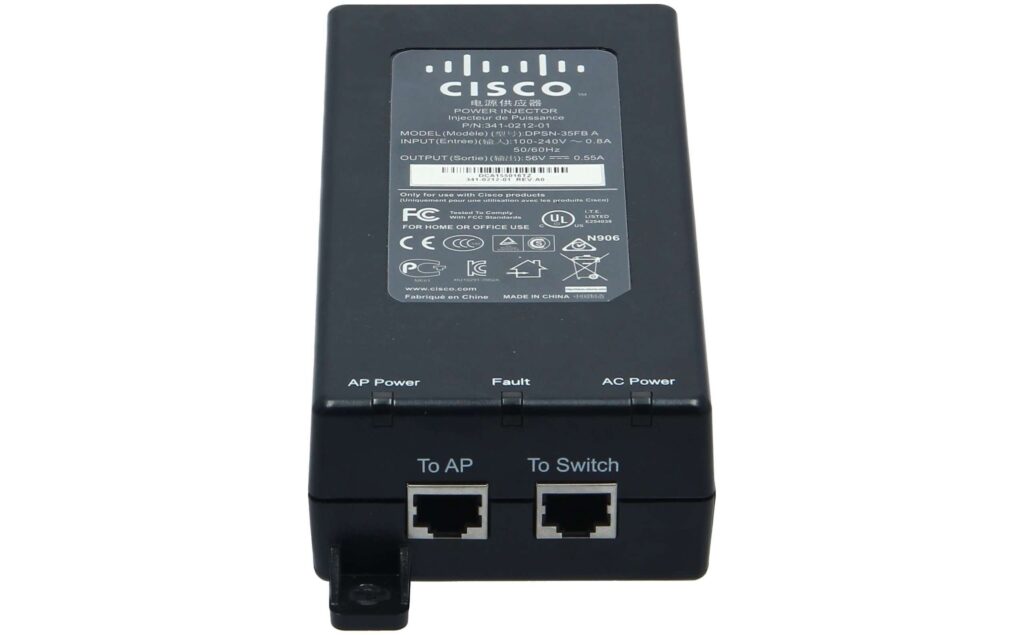 Cisco Aironet PoE injector AIR-PWRINJ4 - Kasami Switches Cisco