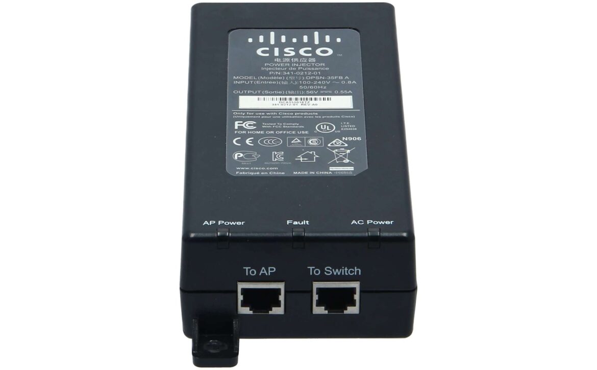 Cisco Aironet PoE injector AIR-PWRINJ4 - Kasami Switches Cisco