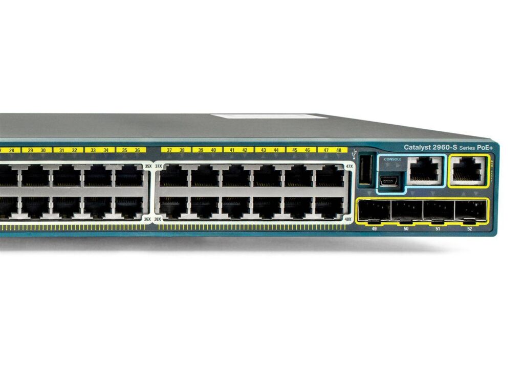 Switch Giga Poe GE serie WS-C2960S-48FPS-L Catalyst 2960-S Nuevo 48 ...