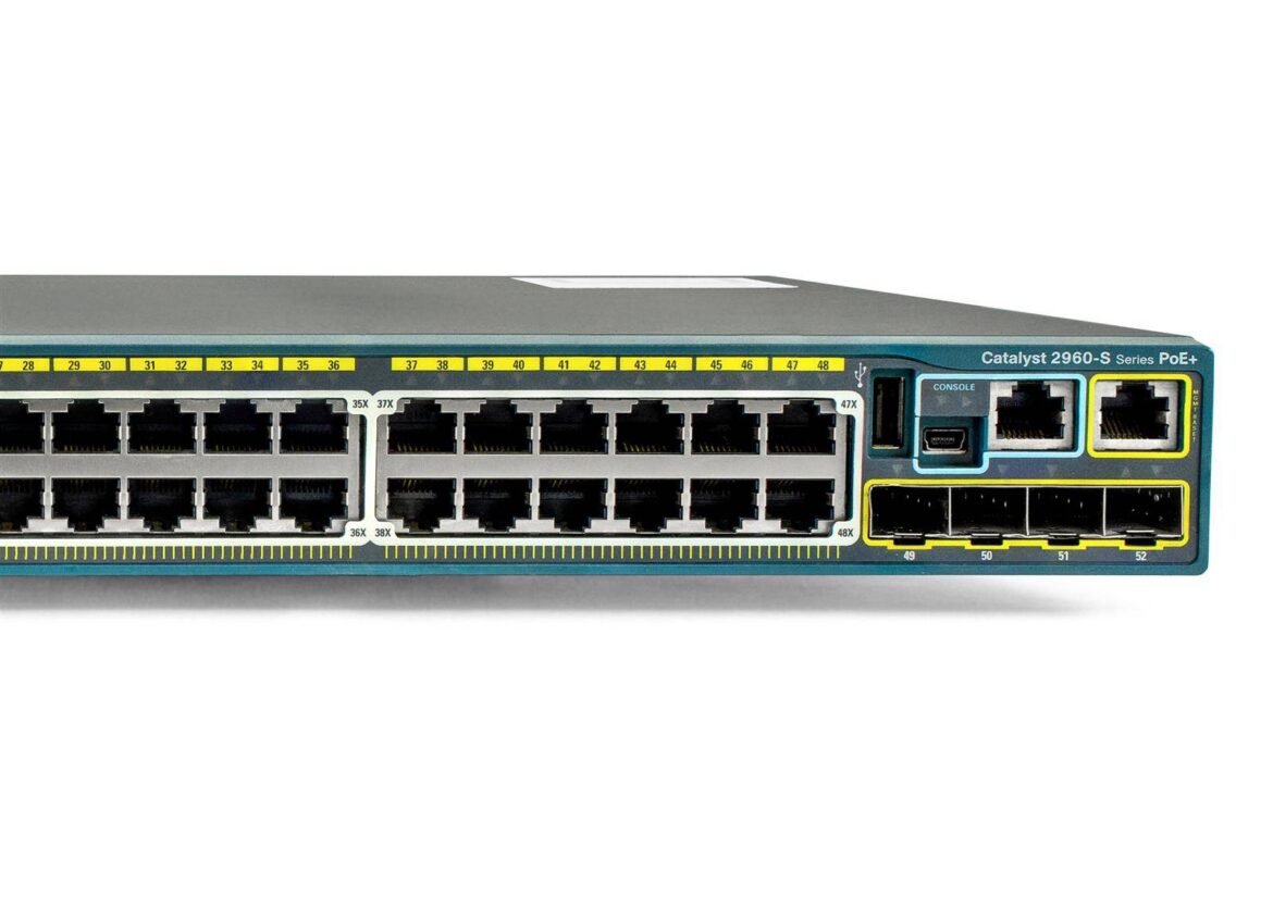 Switch Giga Poe GE serie WS-C2960S-48FPS-L Catalyst 2960-S Nuevo 48 ...